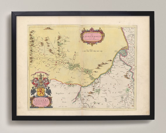 Art & Collectibles Giclée Lauder print Scottish Borders Black Bull ...