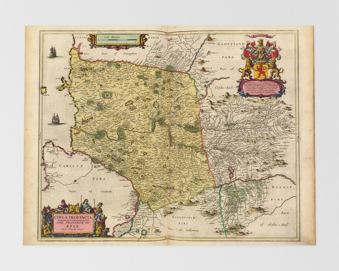 Ayrshire Old Map Mauchline, Cumnock, Sorn, Auchinleck, Catrine, South ...