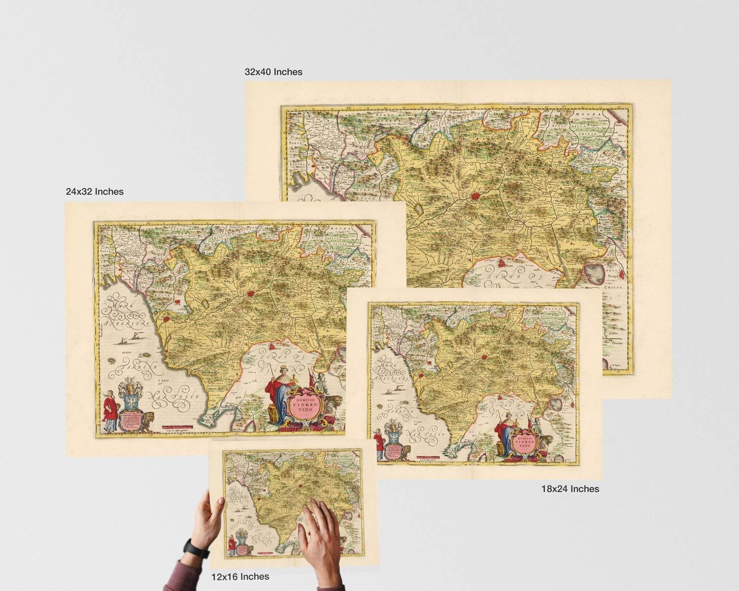 Tuscany Old Map Certaldo, Lastra A Signa, Empoli, Scandicci, Tuscany ...