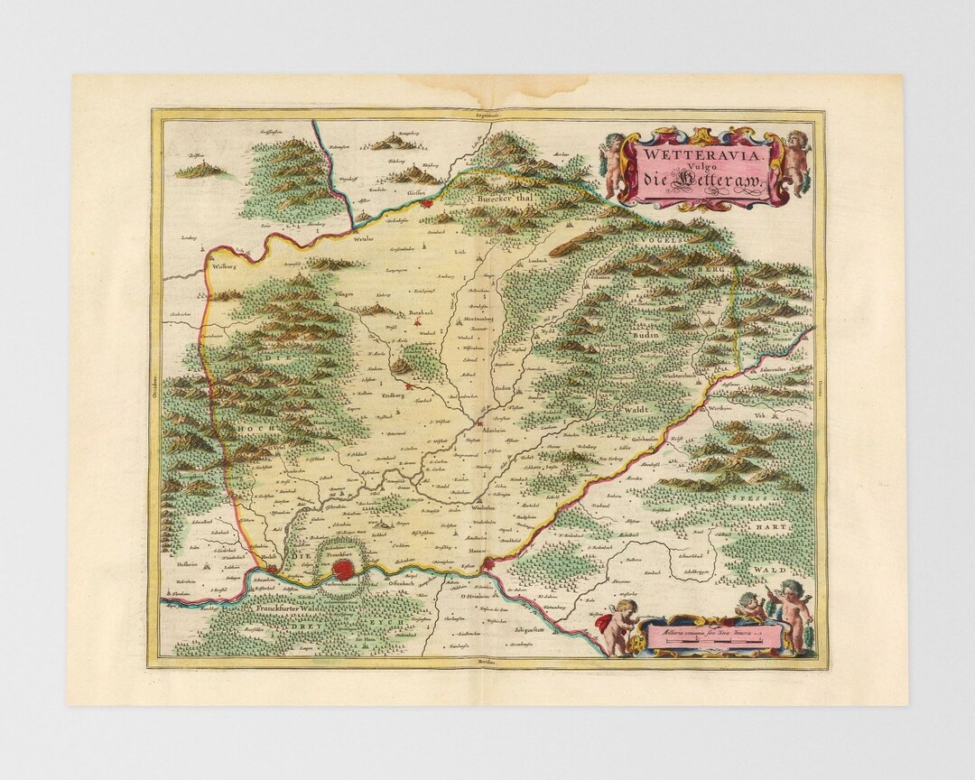 Map of Hesse | Frankfurt, Bad Vilbel, Bruchhobel, Friedberg, Giessen ...