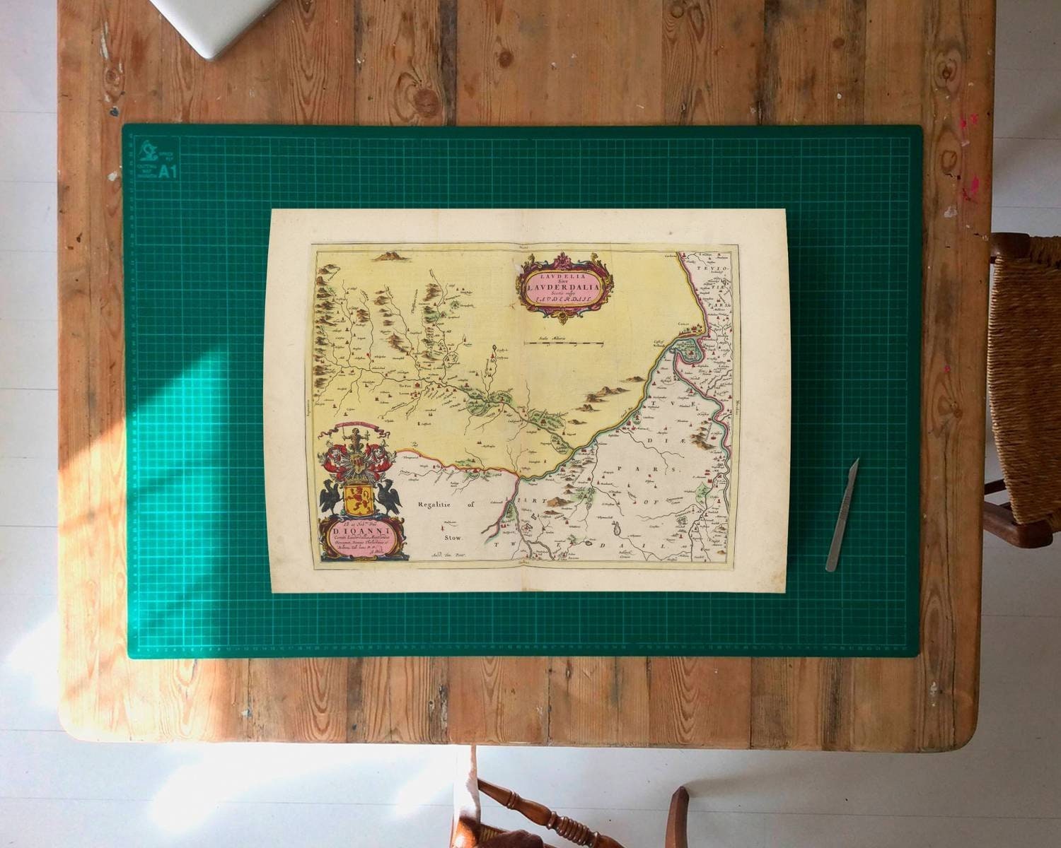 Scottish Borders Old Map Galashiels, Earlston, Redpath, Newstead ...