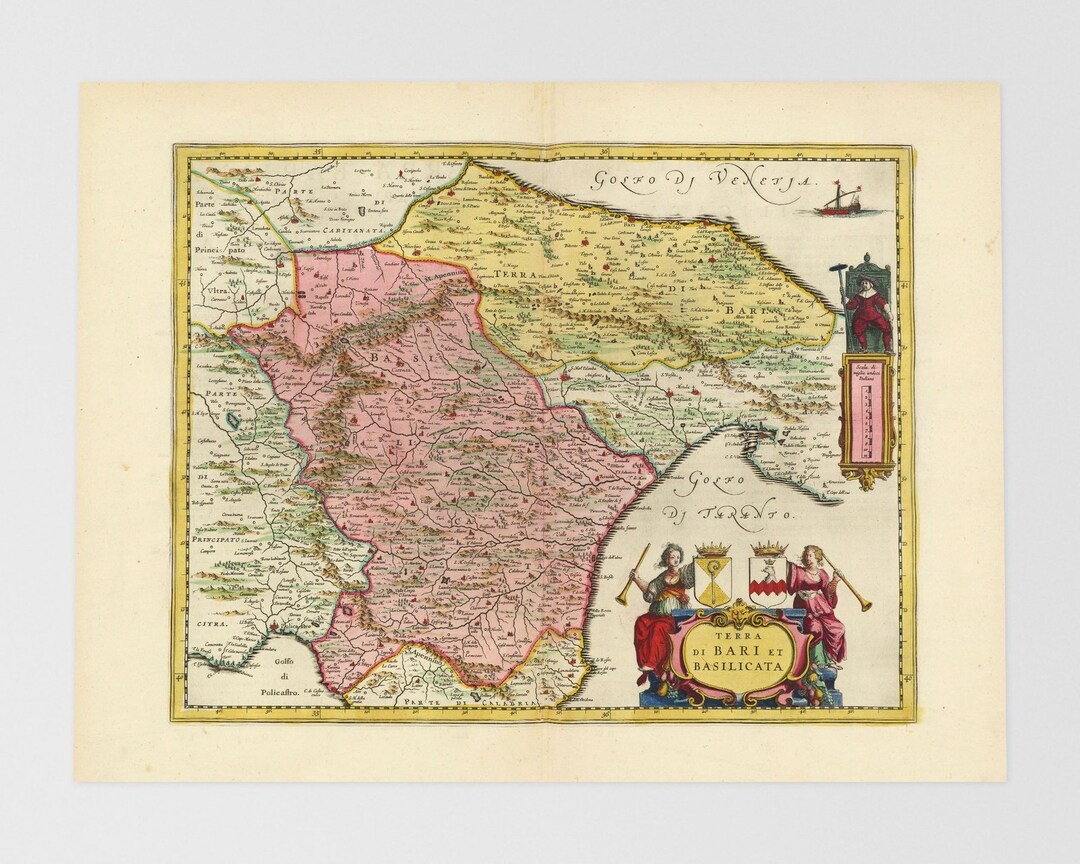 Map of Basilicata | Matera, Pisticci, Ginosa, Potenza, Policoro, Apulia ...