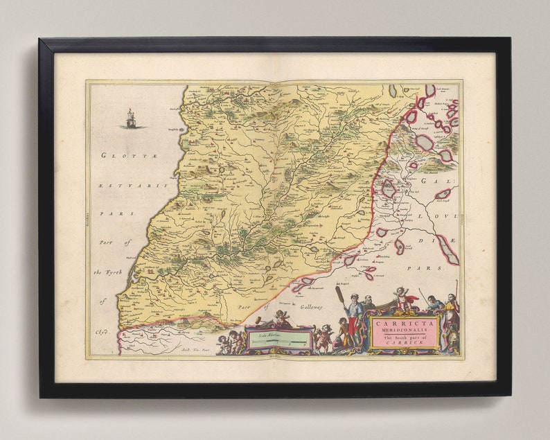 South Ayrshire Old Map Colmonell Girvan Barr Lendalfoot - Etsy