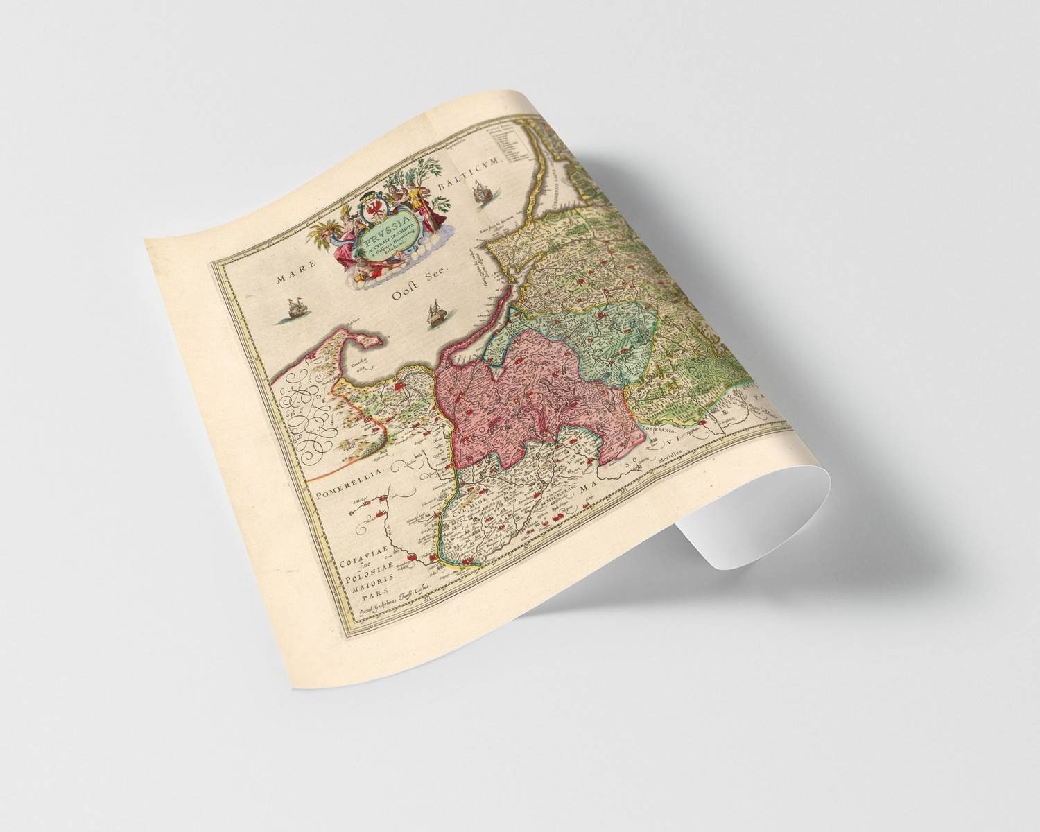 Old Map Poland | Lidzbark Warmiski, Braniewo, Eastern Europe, Poland ...