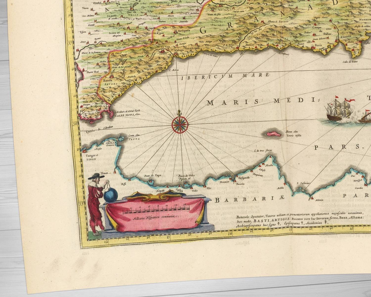 Andalusia Old Map Almera, Granada, Melilla, Mlaga, Jan, Andalusia ...