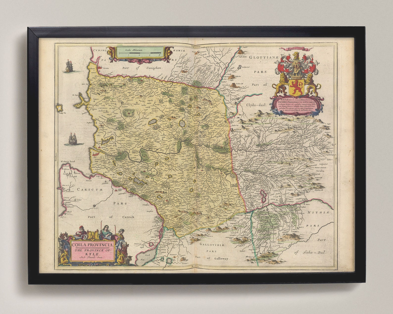 Ayrshire Old Map Mauchline Cumnock Sorn Auchinleck - Etsy