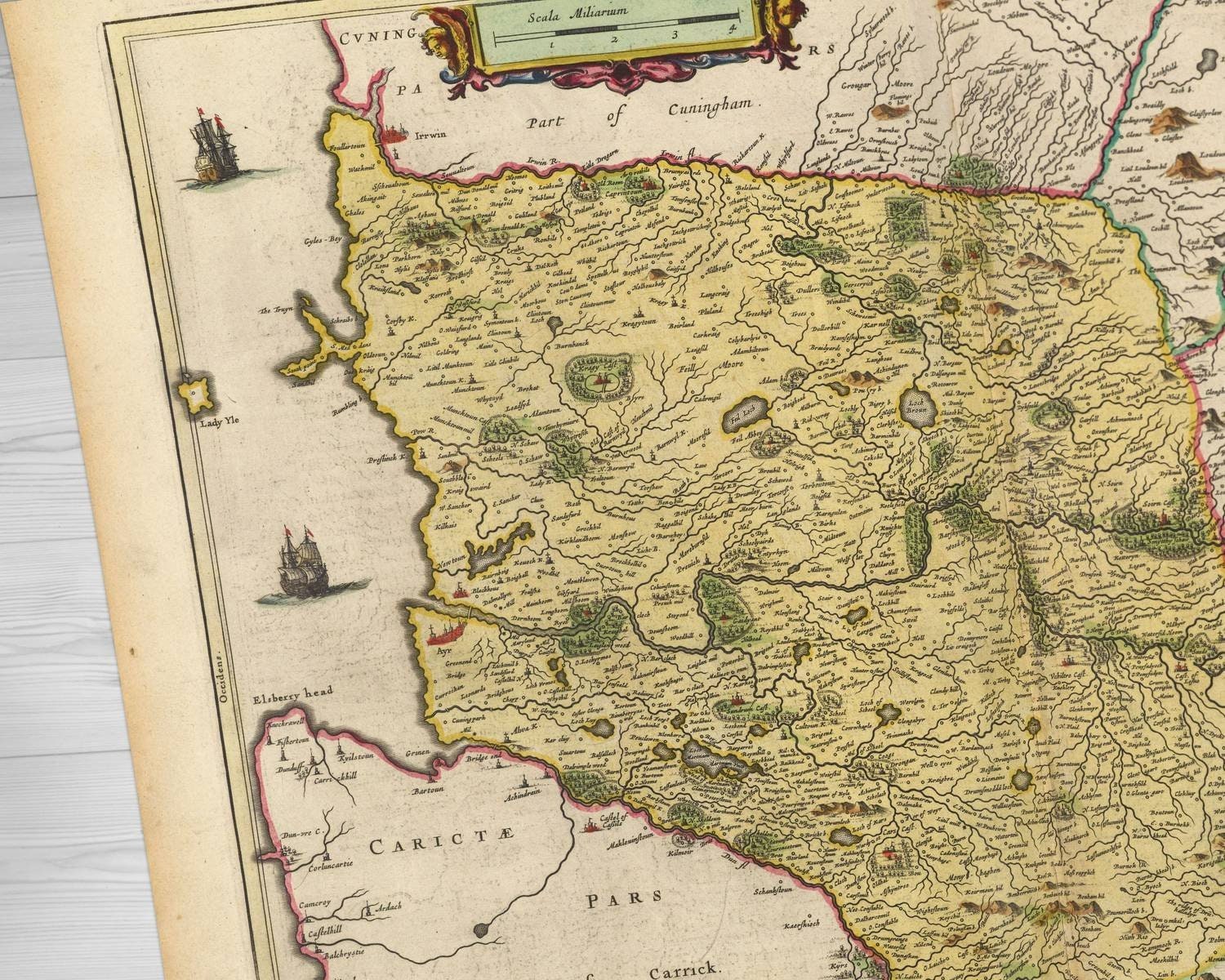Ayrshire Old Map Mauchline, Cumnock, Sorn, Auchinleck, Catrine, South ...