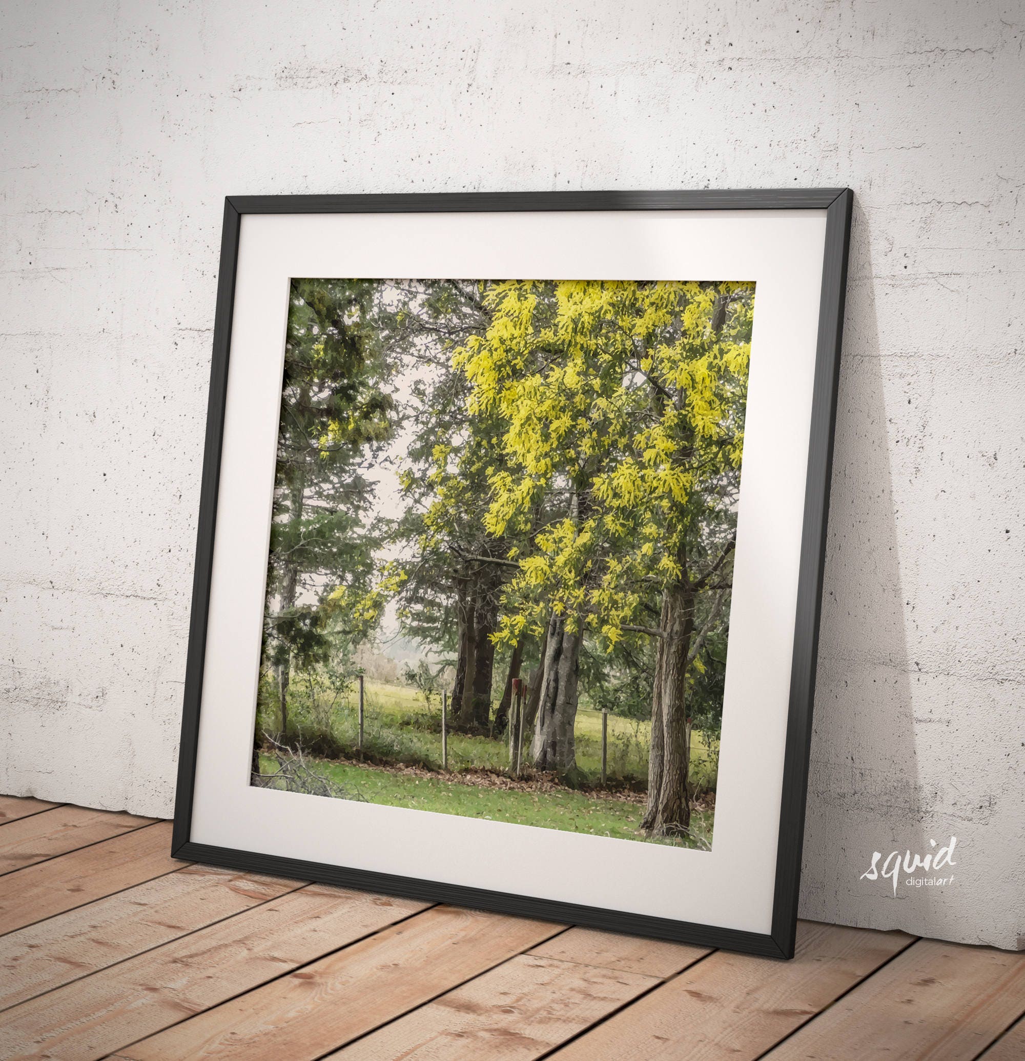 Landscape Forest Trees Digital Printable Download Decorate - Etsy
