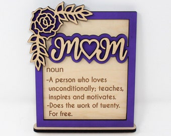 Mother's Day Dictionary Definition Printable, Mother's Day Funny Sign ...