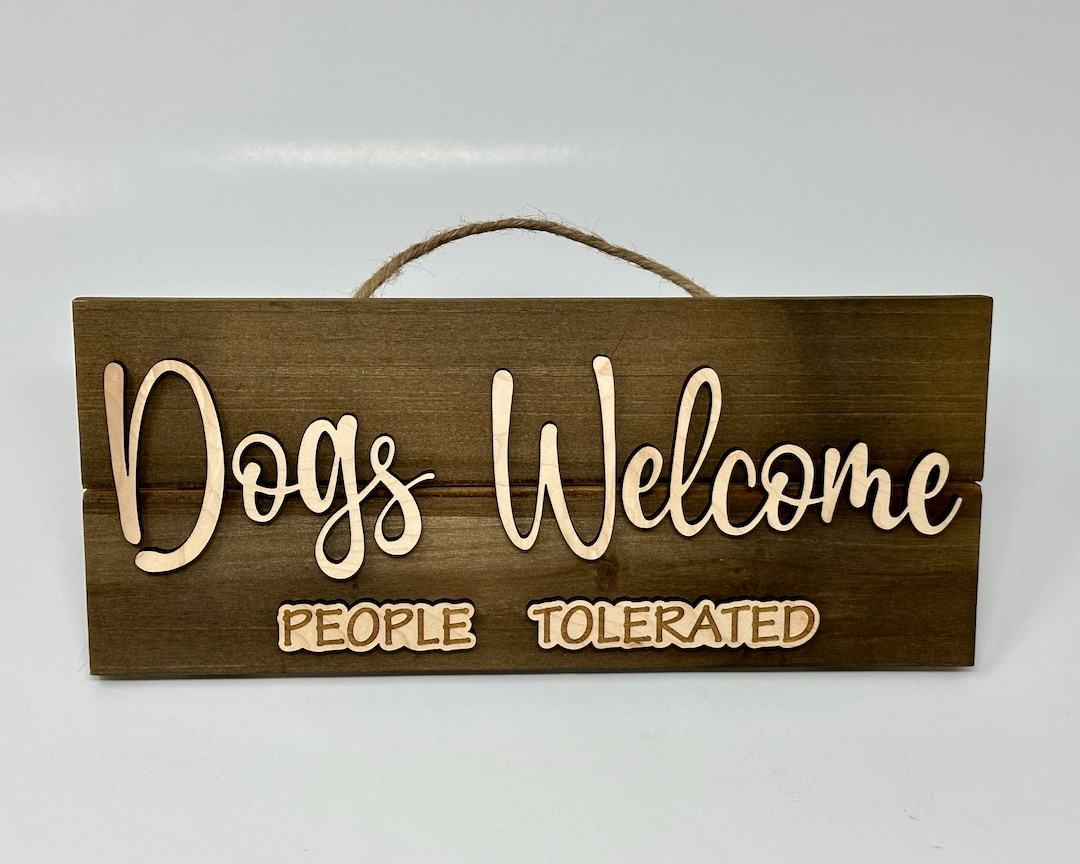 Dogs Welcome Sign - Etsy