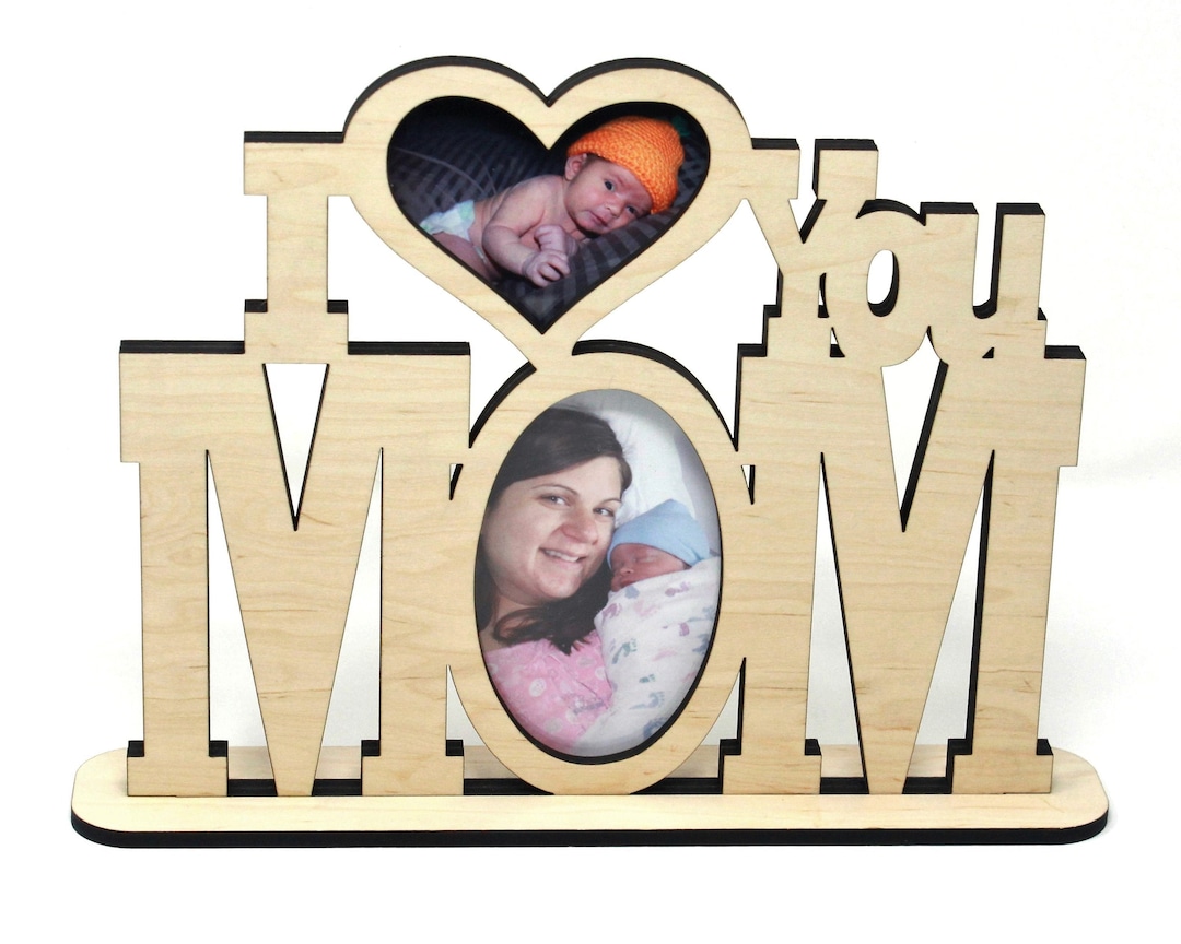 I Love You Mom Picture Frame - Etsy