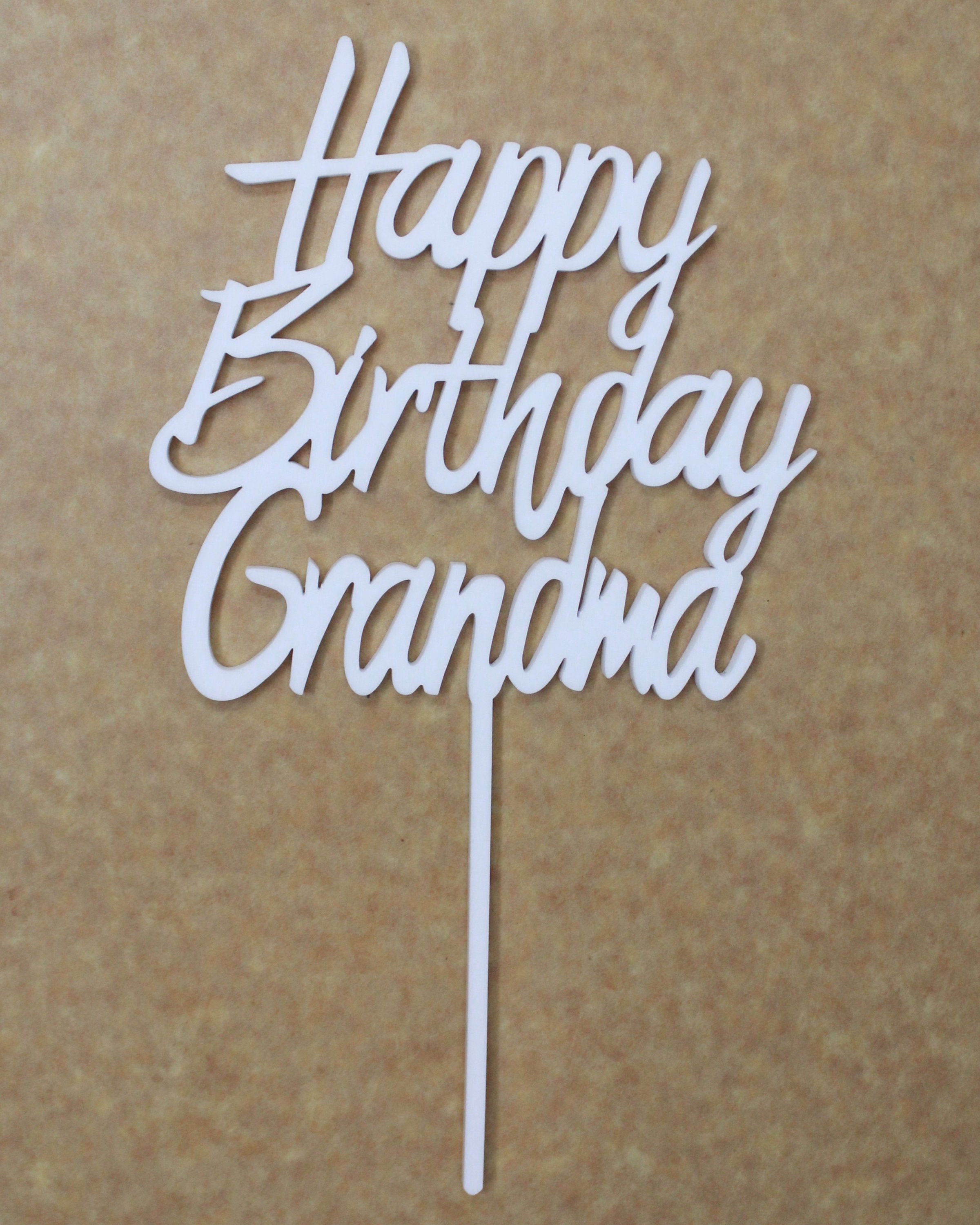Happy Birthday Grandma Cake Topper - Etsy