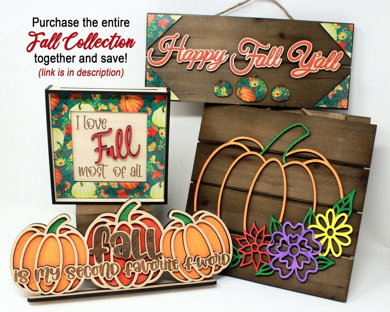 Fall Pumpkins Sign - Etsy