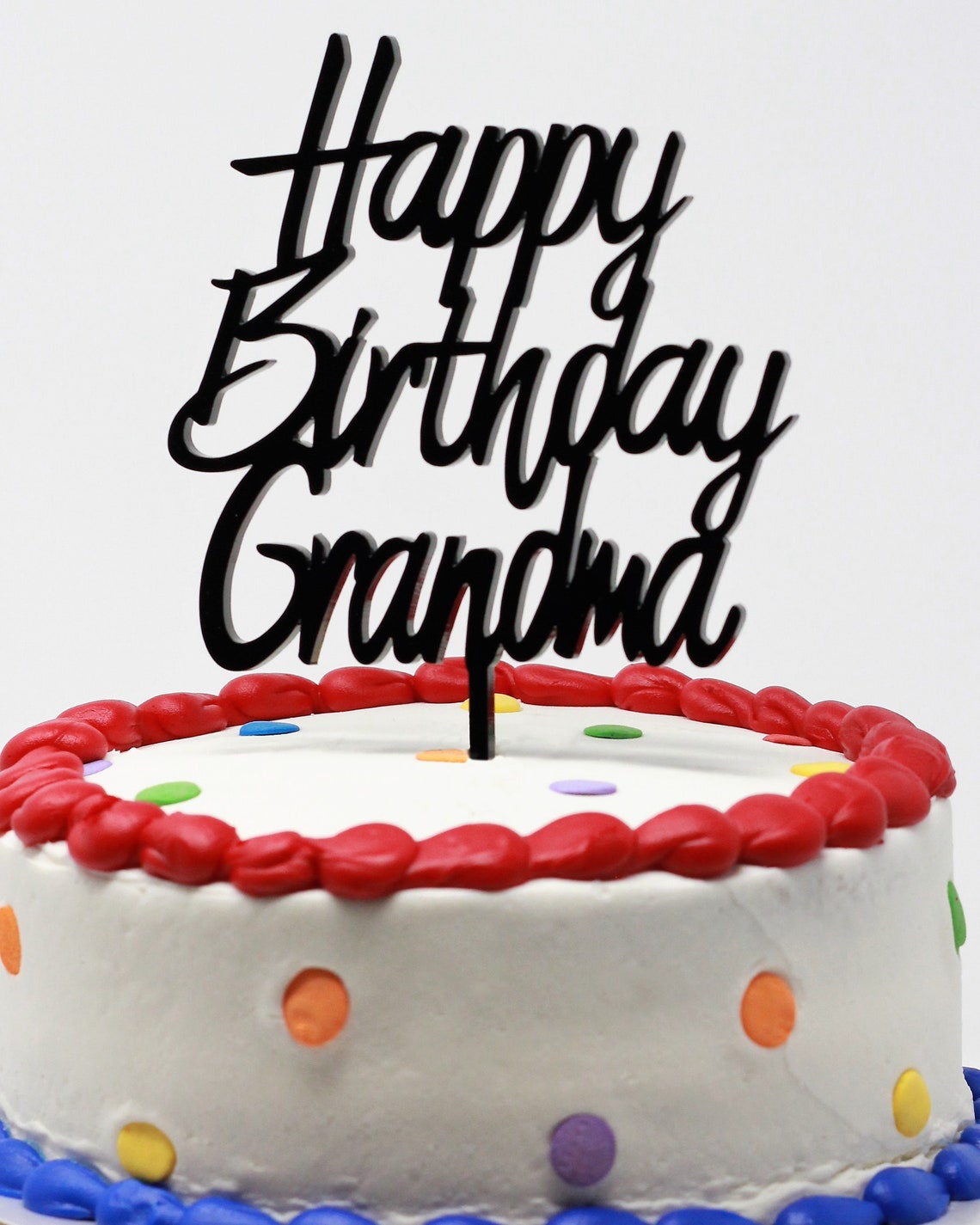 Happy Birthday Grandma Cake Topper - Etsy