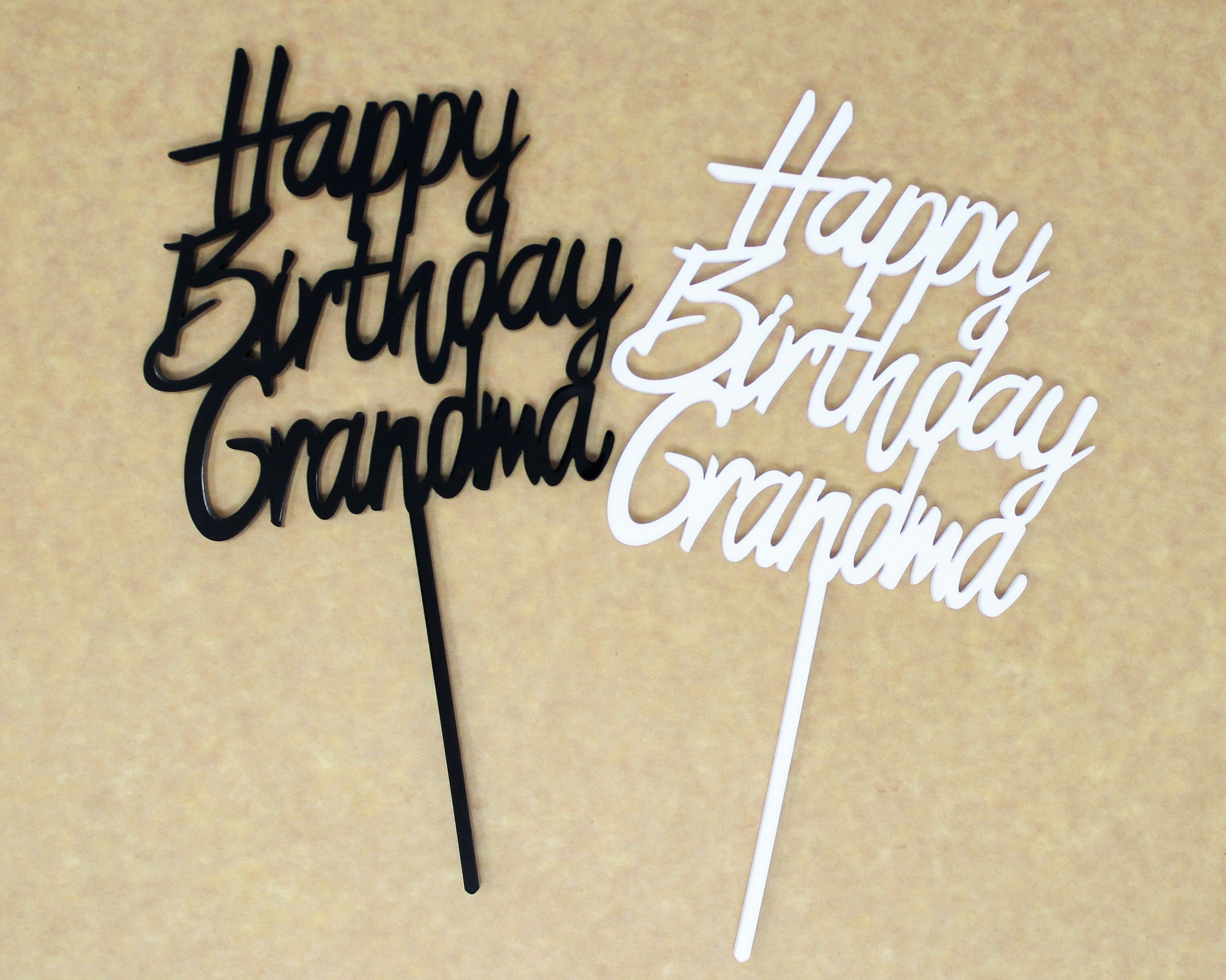 Happy Birthday Grandma Cake Topper - Etsy