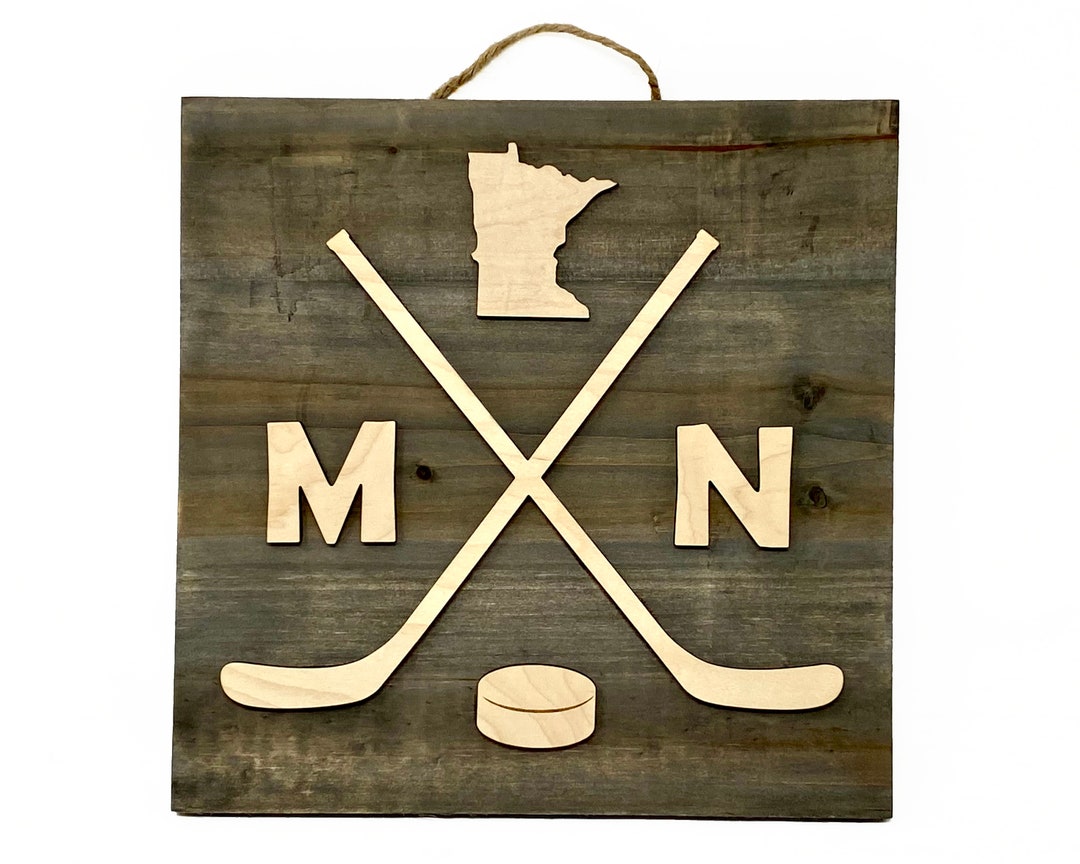 MN Hockey Sign - Etsy