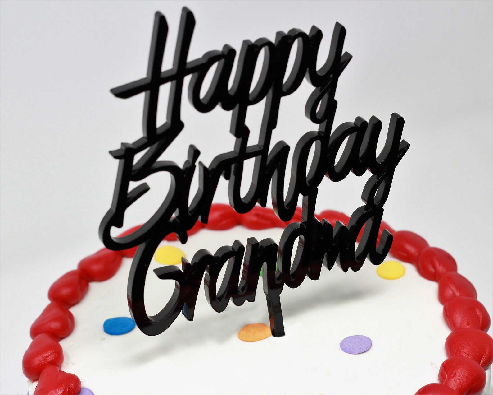 Happy Birthday Grandma Cake Topper - Etsy