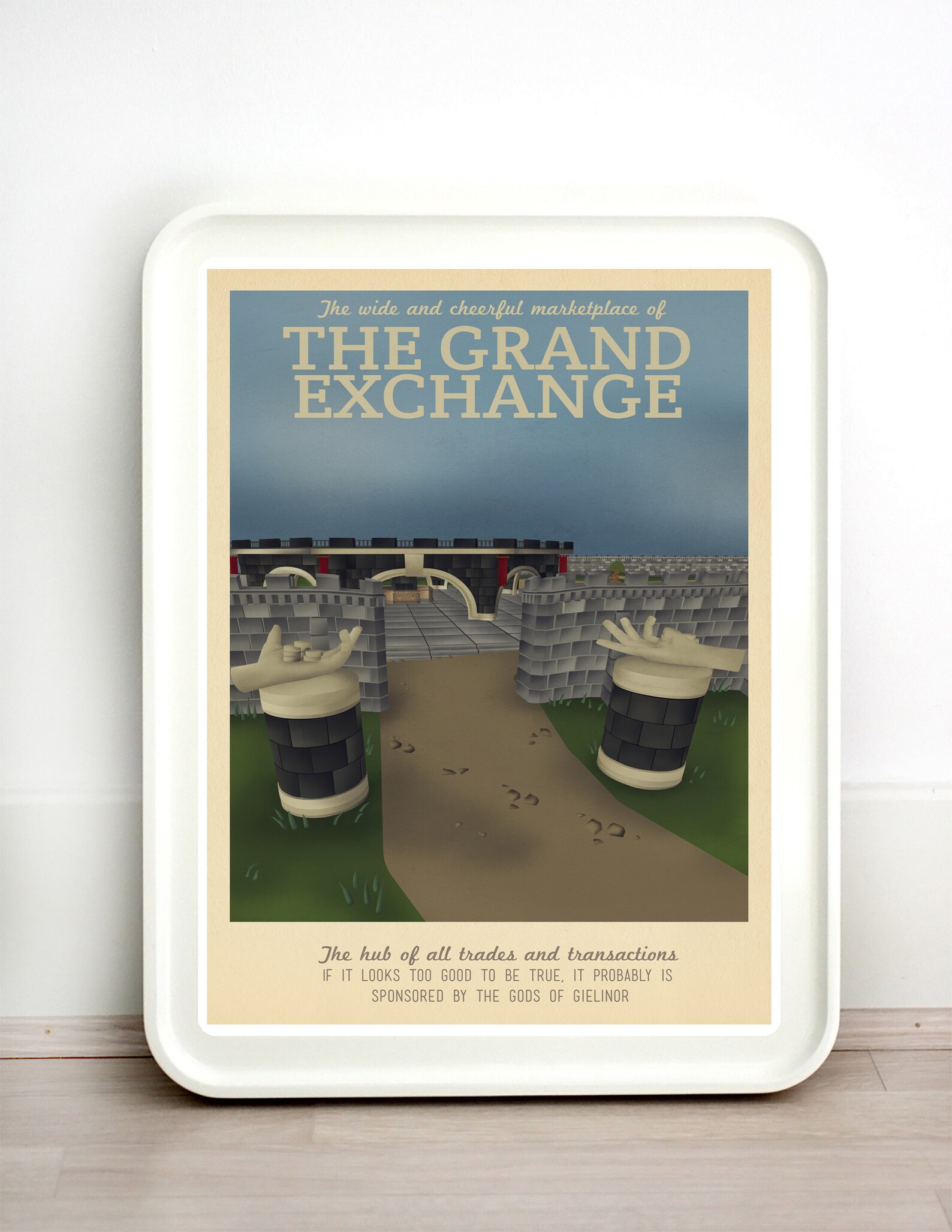 Retro Travel Poster Runescape Set of 4 MANY SIZES - Etsy