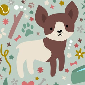 Dozens of Dogs MANY SIZES Animals Love Modern Childrens Kids Decor ...