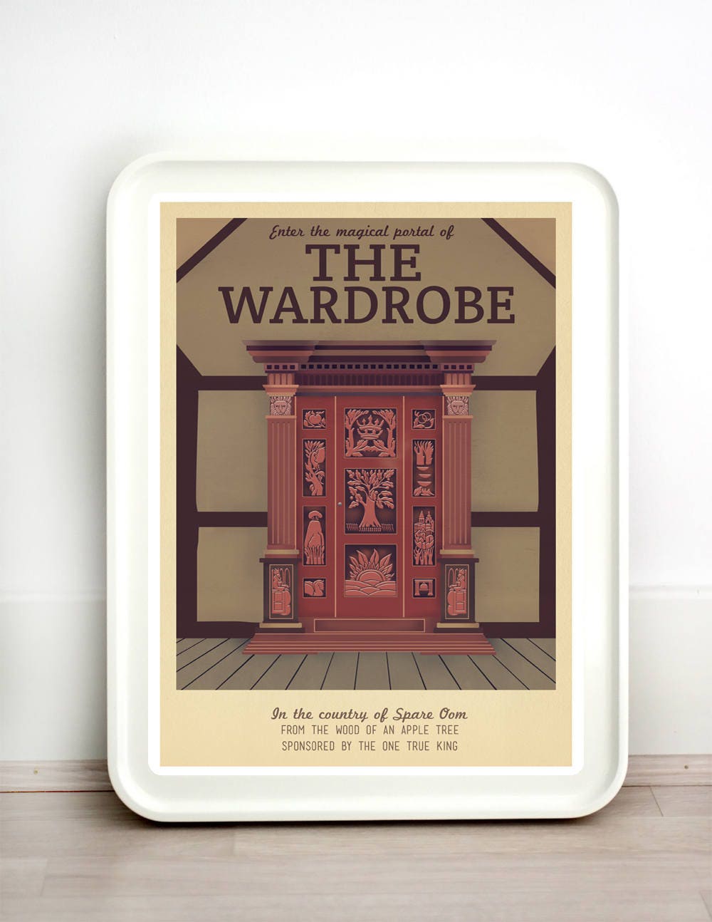 Retro Travel Poster Narnia Set of 4 MANY SIZES Modern - Etsy