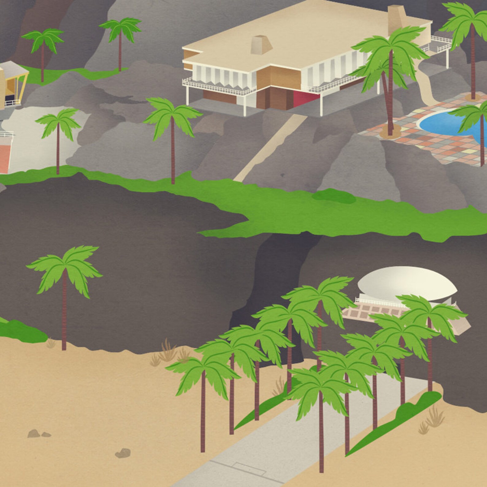 Retro Travel Poster Thunderbirds Tracy Island MANY SIZES - Etsy