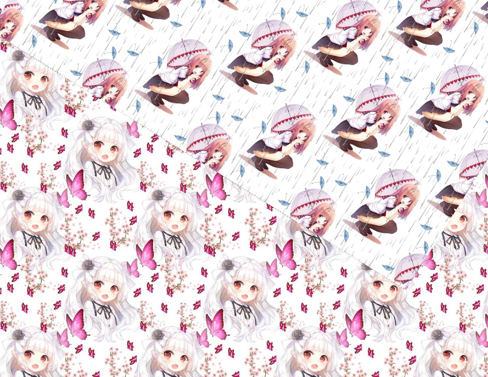 Seamless paper Animedigital papers10 pagesfabricprintable | Etsy