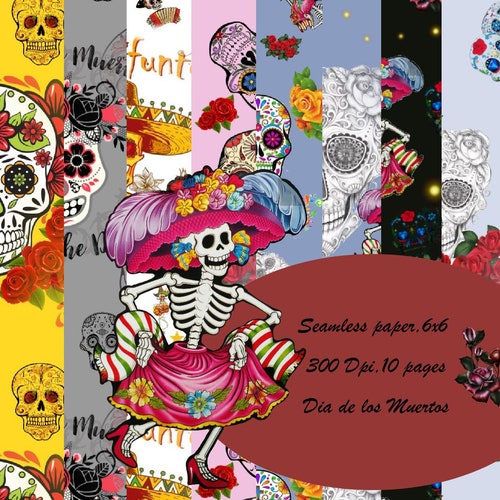 Halloween Digital Paper Pack Seamless Patterns of Spooky - Etsy