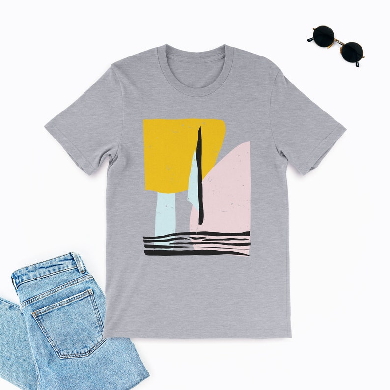 Sun Tshirt Abstract Tshirt Art Drawing Shirt Colorful - Etsy