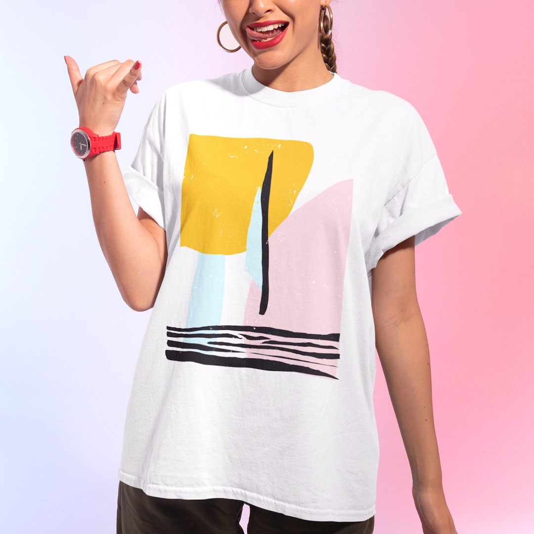 Sun Tshirt, Abstract Tshirt, Art Drawing Shirt, Colorful Shirt, Art ...