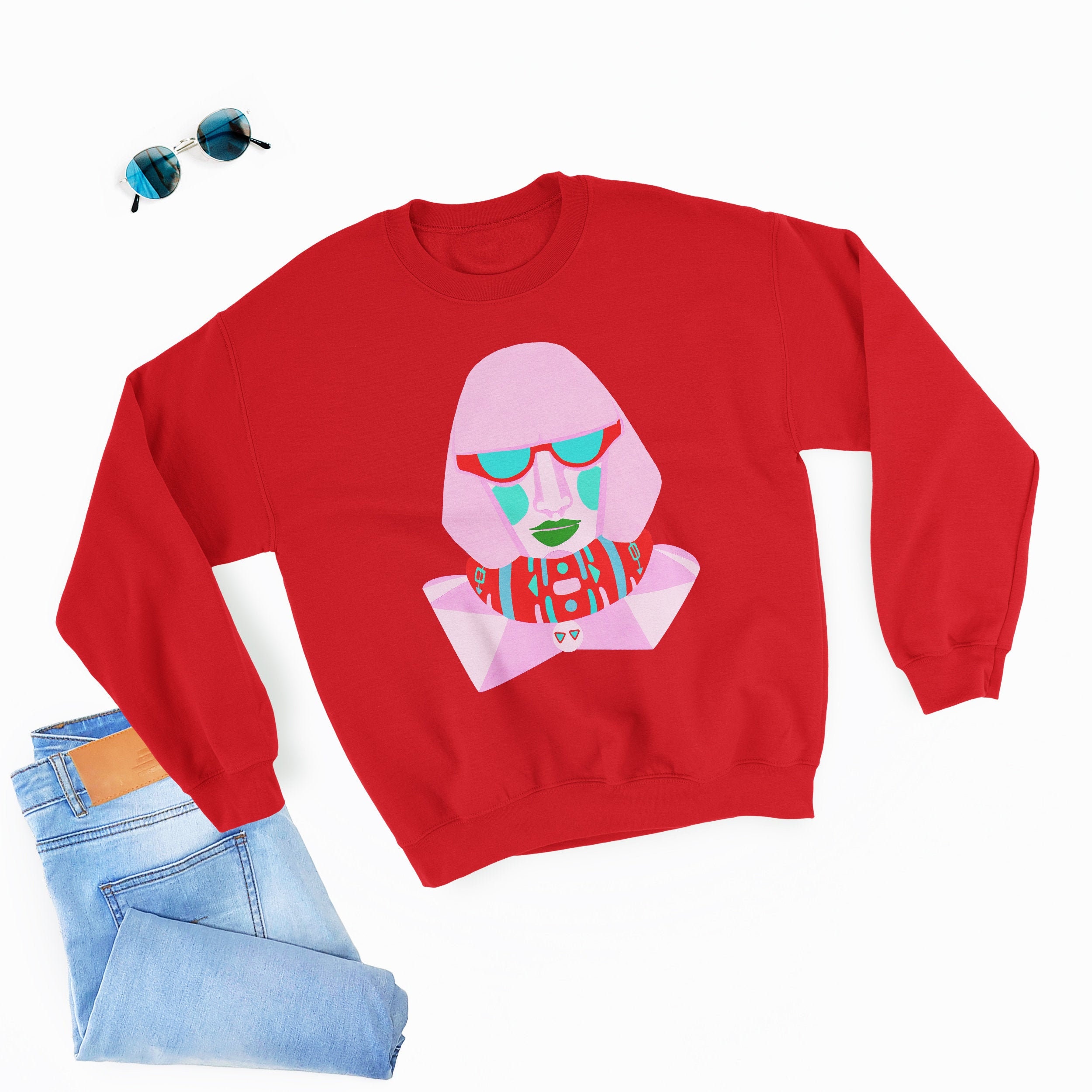 80s Sweatshirt 80s Style Retro Shirt Unique Shirt Outer | Etsy