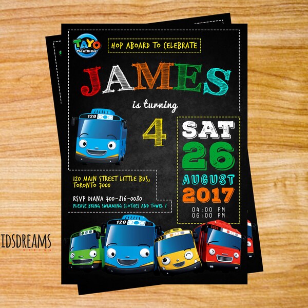 Tayo Birthday Party - Etsy