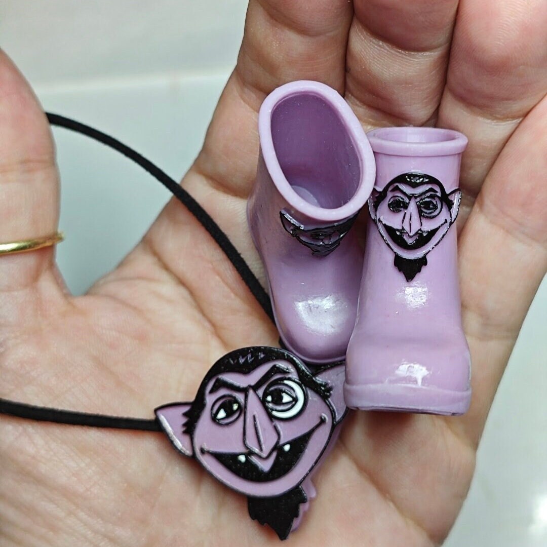 Sesame Street Boots (count Con Count) Sesame Street (count Draco) - Etsy