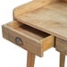Solid Wood Nordic Writing Desk With 3 Drawers & Gallery Back - Etsy UK