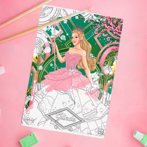 Coloring Page Glinda the Good - Etsy