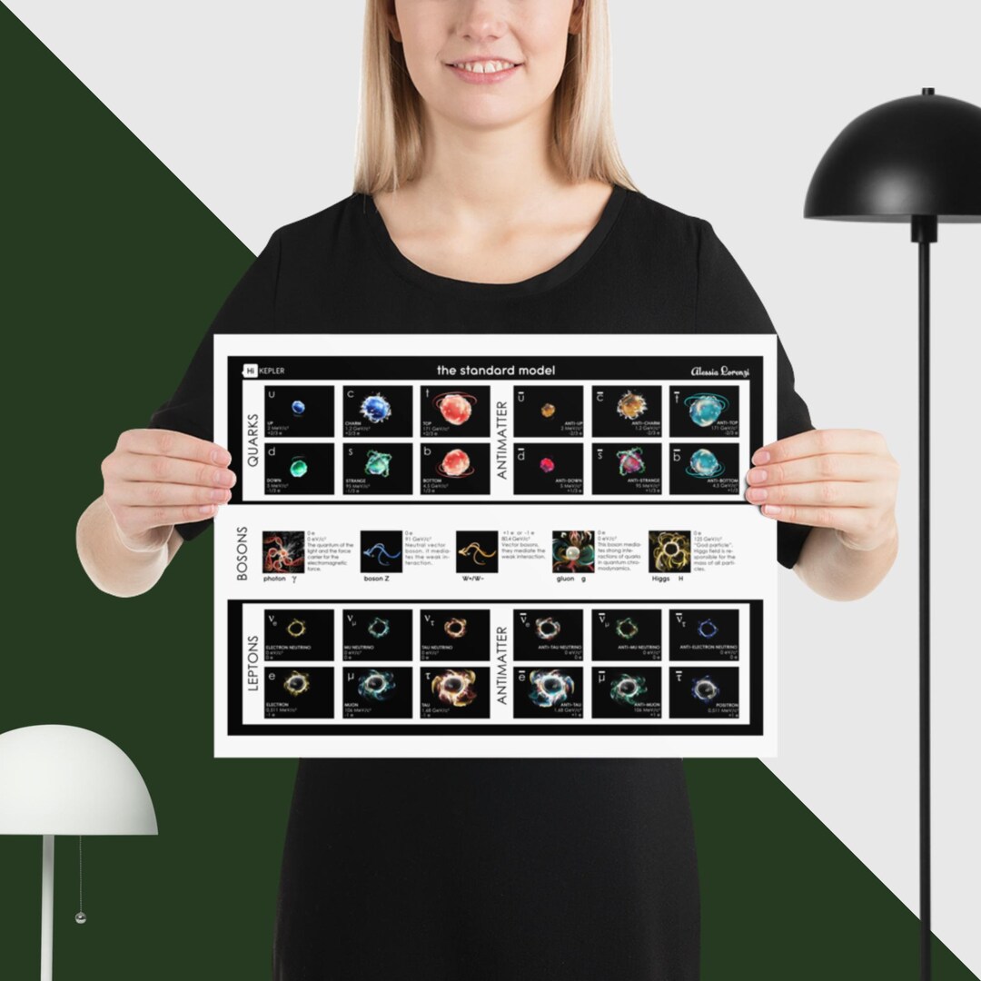 Standard Model of Particle Physics Poster for Nuclear Physics Enthusiasts - Etsy