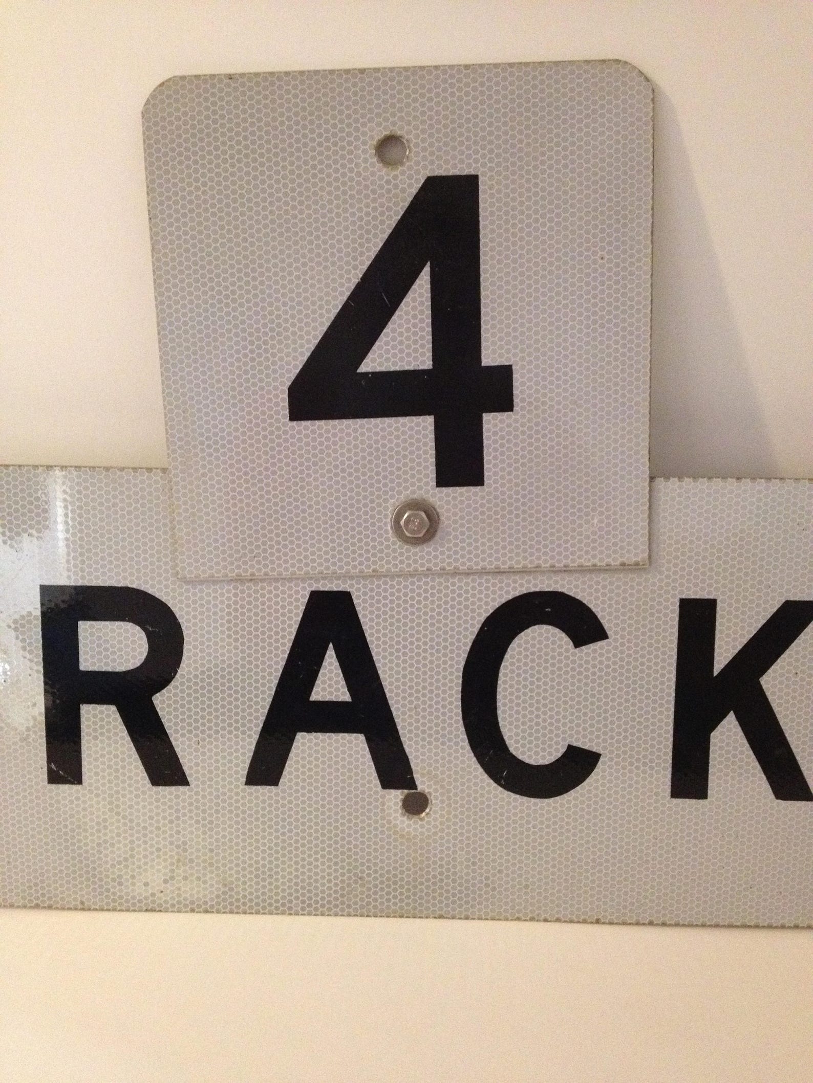 Vintage 4 Tracks Heavy Metal Railroad Crossing Train Sign | Etsy