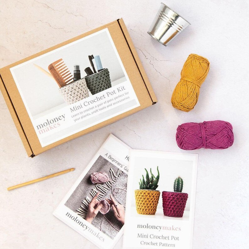 Mini Crochet Pot Kit - Etsy