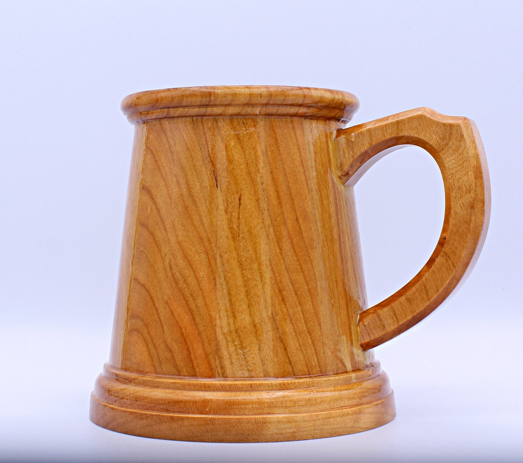 Tavern Style Tankard Handmade From Cherry Wood - Etsy Denmark