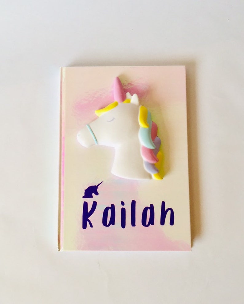 Personalised Squishy Unicorn Notepad Iridescent Novelty | Etsy UK