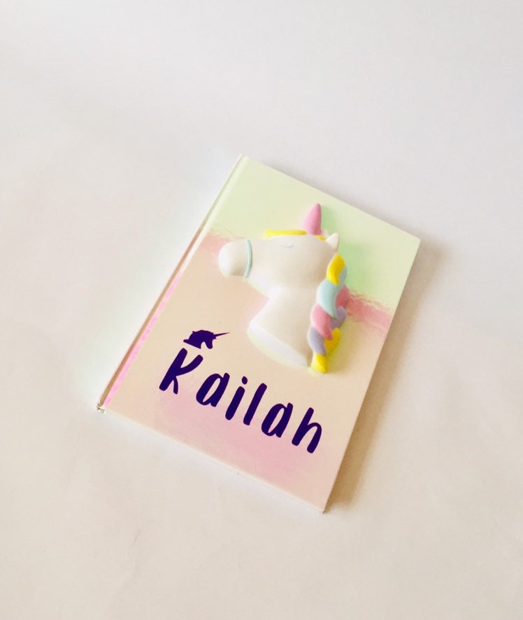 Personalised Squishy Unicorn Notepad Iridescent Novelty | Etsy UK