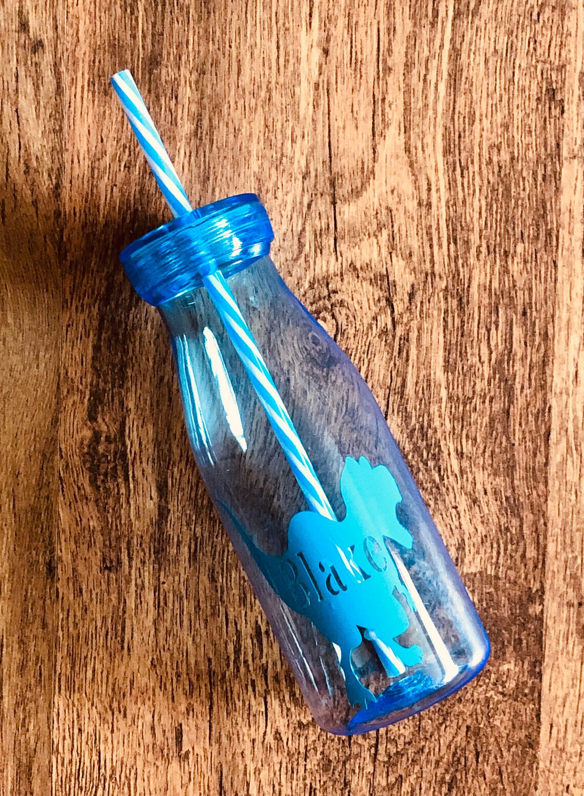 Personalised Dinosaur Milk Bottle for Young Children - Etsy New Zealand