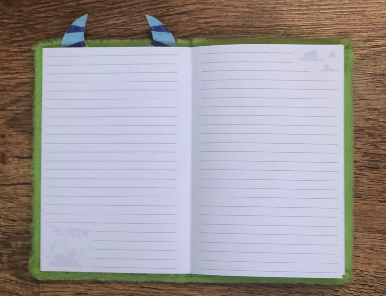 Fluffy Monster Notebook Personalised Plush Novelty Note Book - Etsy UK