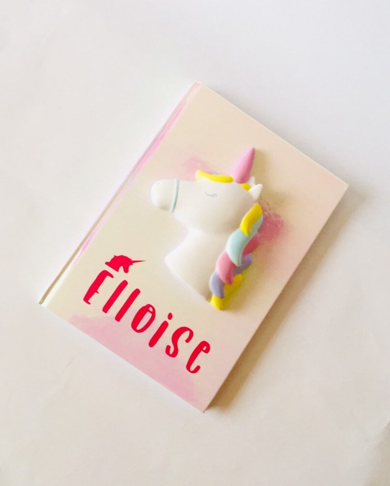 Personalised Squishy Unicorn Notepad Iridescent Novelty | Etsy UK