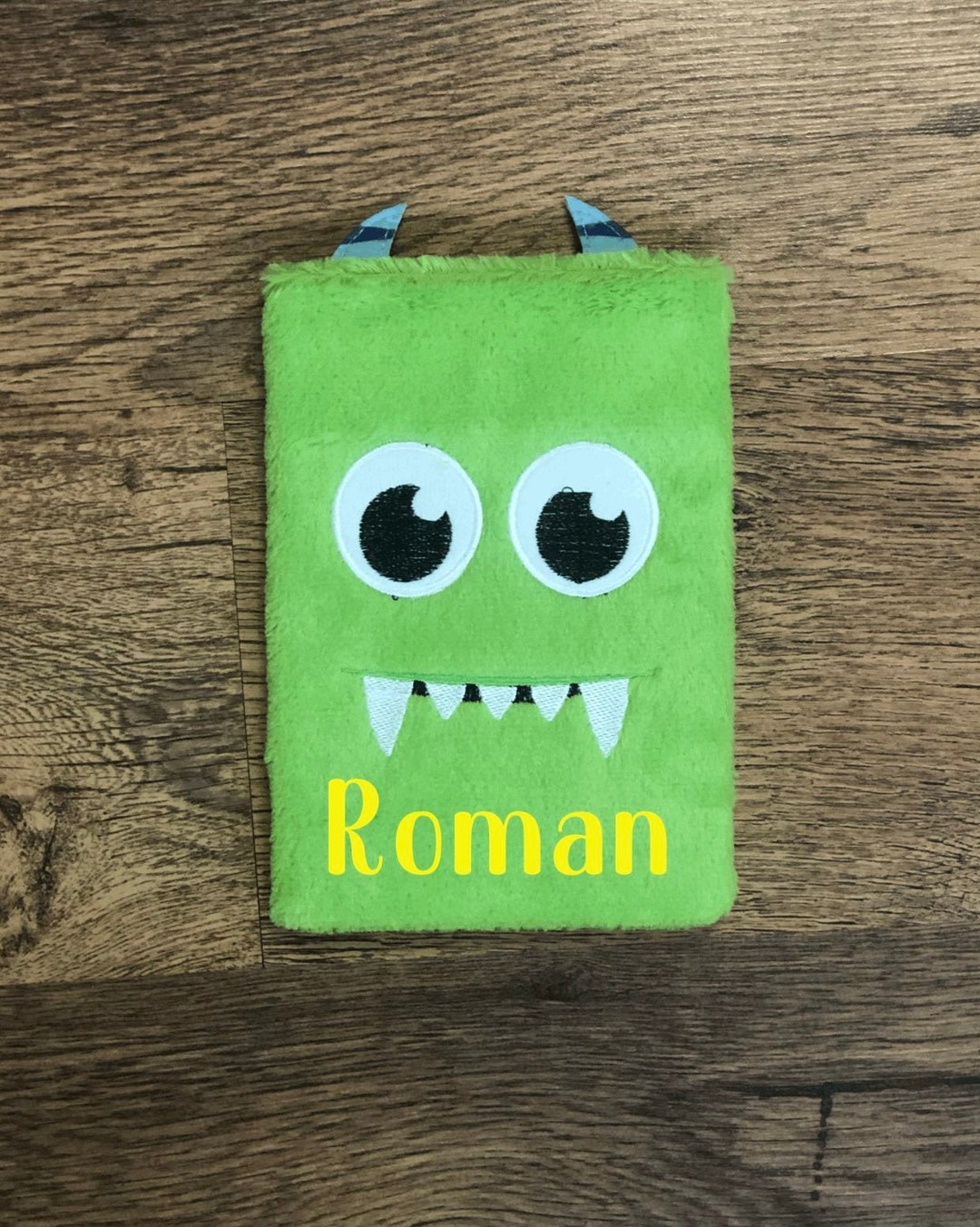 Fluffy Monster Notebook, Personalised Plush Novelty Note Book, A5 ...