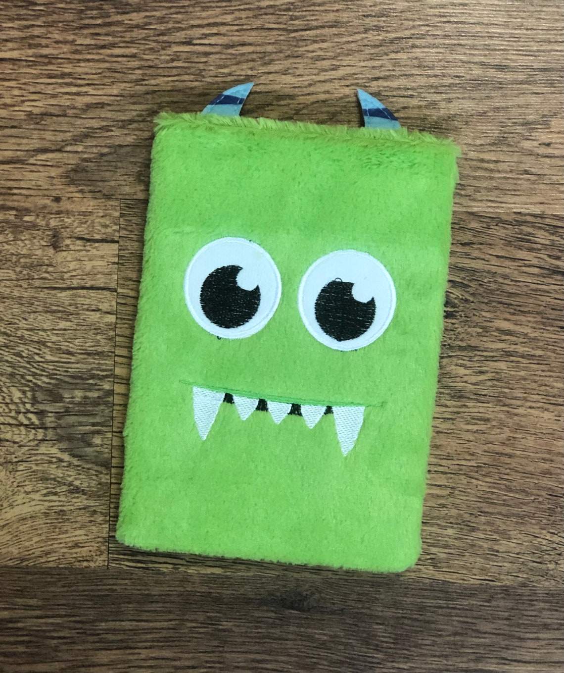 Fluffy monster notebook personalised plush novelty note book | Etsy