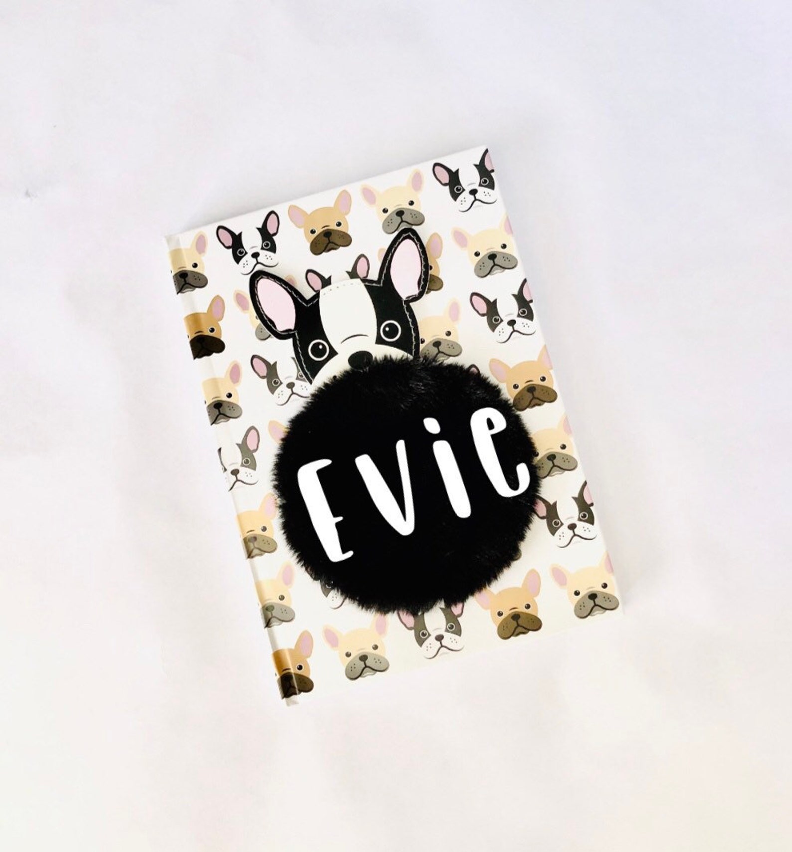 Fluffy dog note book personalised A5 notebook with dogs | Etsy