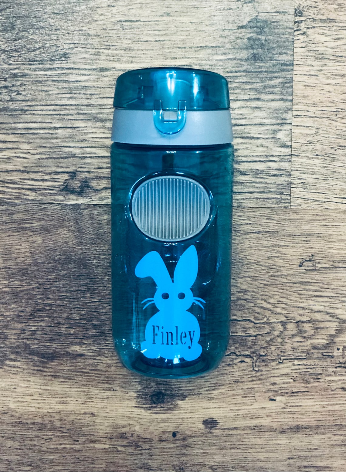 Water bottle personalised Easter bunny drink bottle | Etsy