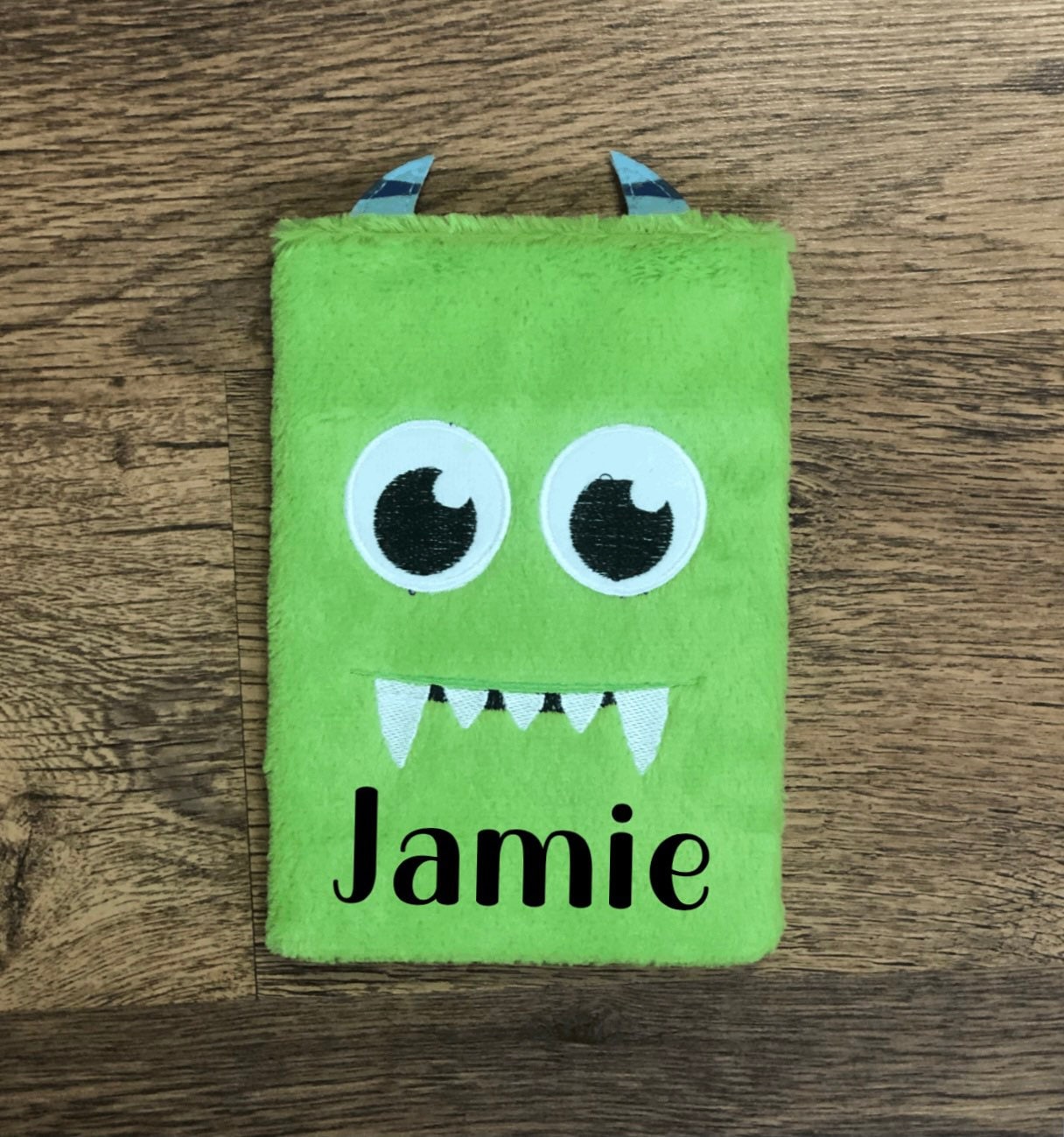 Fluffy Monster Notebook Personalised Plush Novelty Note Book - Etsy UK