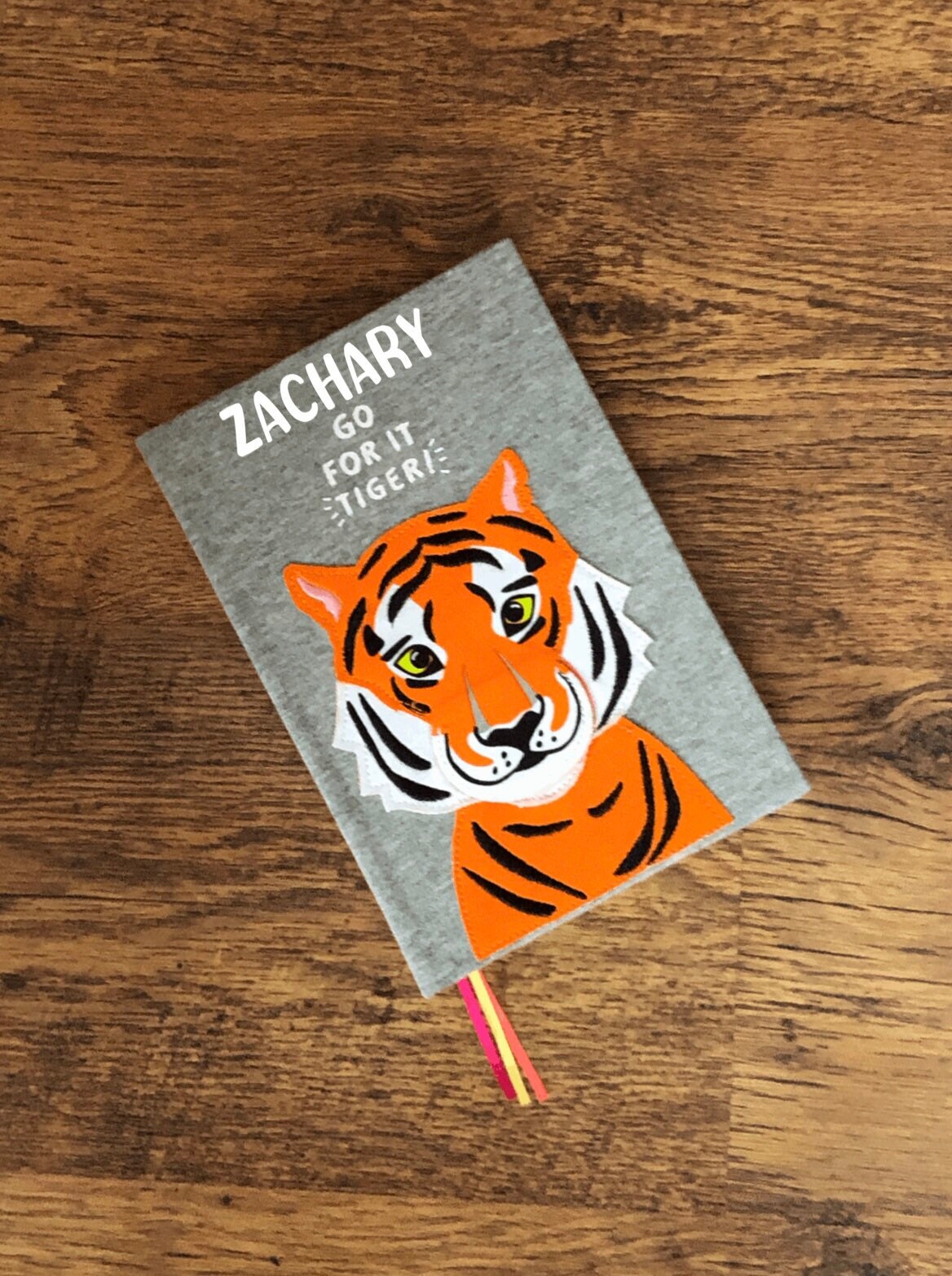 Tiger notebook personalised A5 notebook big cat note book | Etsy