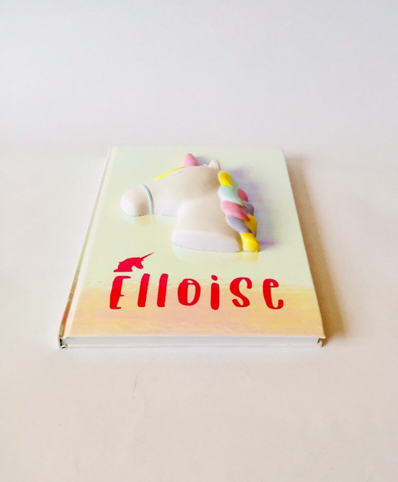 Personalised Squishy Unicorn Notepad Iridescent Novelty | Etsy UK